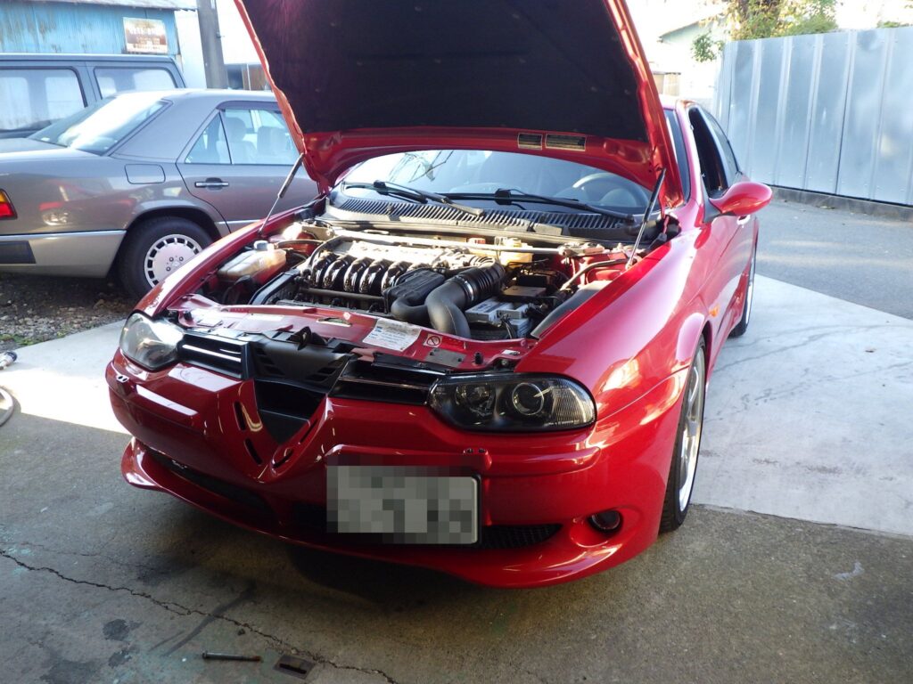 ヌヴォラレッドの156GTA点検 | 輸入車の丁寧な修理ならMPI メサイアパーツインク 埼玉県所沢市