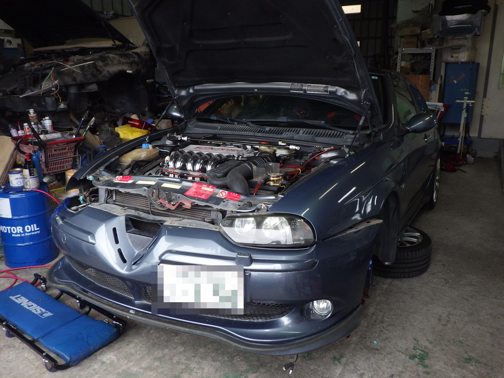 アルファロメオ156GTAのちょっとした修理 | 輸入車の丁寧な修理ならMPI メサイアパーツインク 埼玉県所沢市